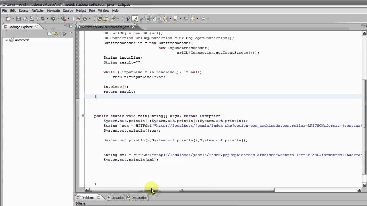 XML and JSON API: Integrate Java with Archimede