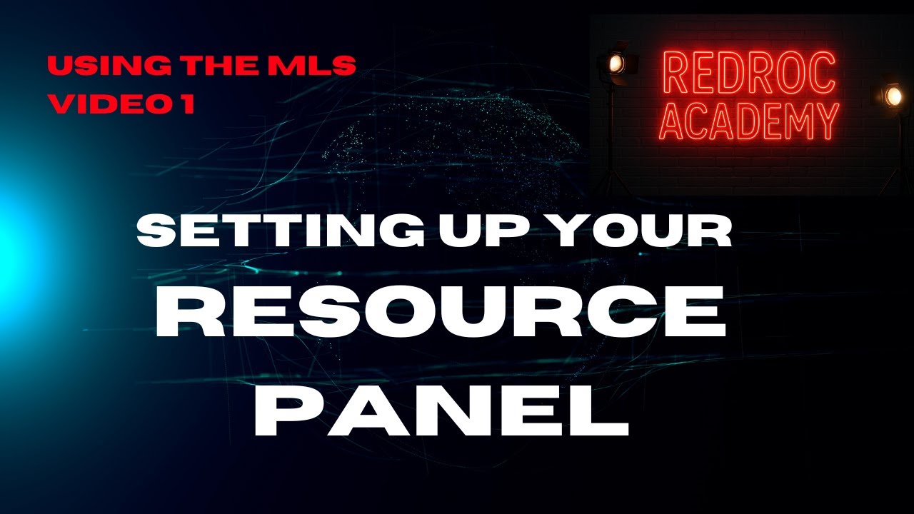 Video 1 - Setting up The Resource Panel