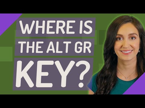 Where is the Alt Gr key?