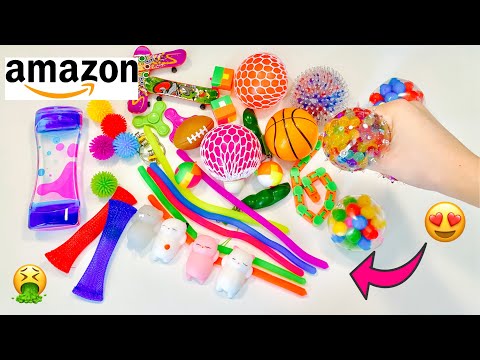 RATING FIDGET TOYS FROM AMAZON! Satisfying Amazon Fidget Review & Haul