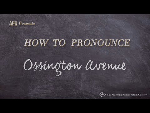 How to Pronounce Ossington Avenue (Real Life Examples!)
