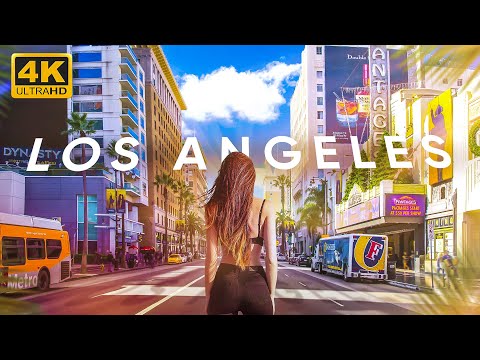 4K LOS ANGELES Sity, USA πΊπΈ - Relaxation Music.