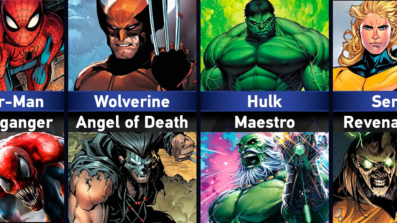 Marvel Heroes and their Evil Version
