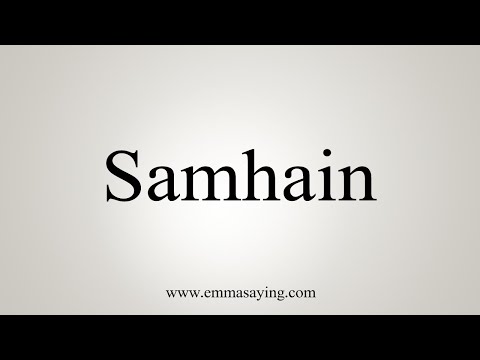 How To Say Samhain
