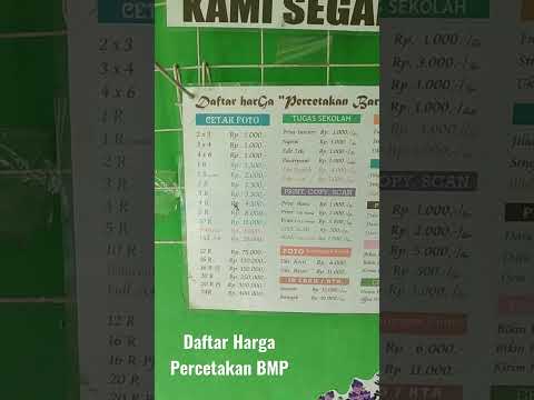 Harga Cetak Foto - DAFTAR HARGA PERCETAKAN BMP ☆ Desa Bunder, Susukan, Cirebon