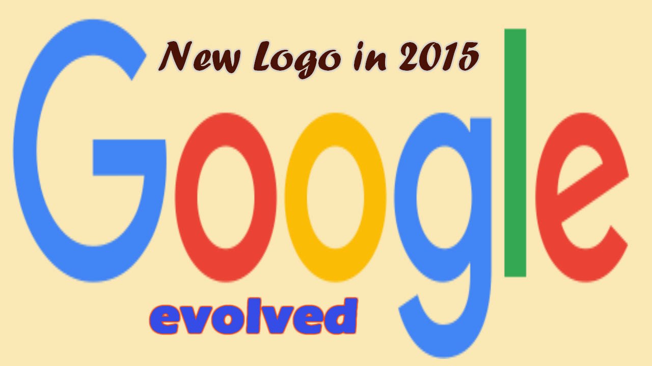 Google Logo History Doodle shows Google's New Logo 2015. Evolution of Google and its Logo
