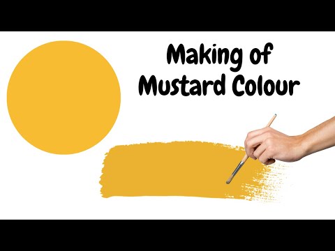 How to make Mustard Yellow Colour | Mustard Yellow Colour | Acrylic Color mixing