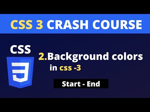 How to Change Font colors and background colors in CSS