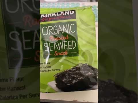 Organic roasted seaweed snack from Costco | Perfect for when you have a salty craving π