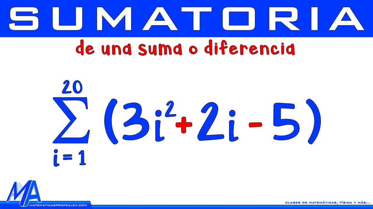Summation of sum or difference