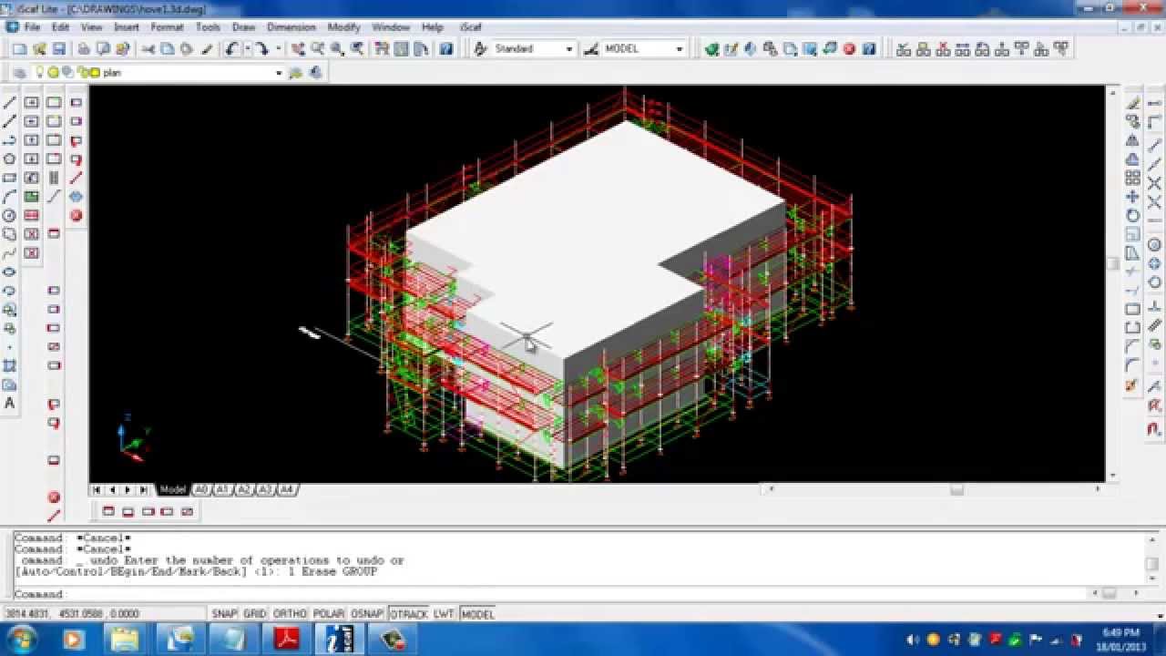 iScaf - tutorial on drawing a solid building