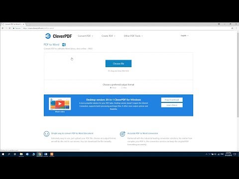 How to convert PDF to Word online for free