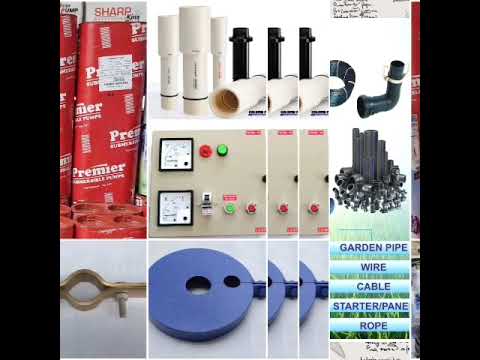 Premier & motex borewell submersible motor pumps.