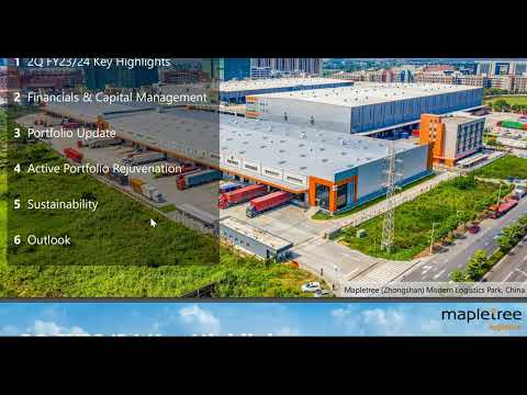 Mapletree Logistics Trust 2Q FY 23/24 Financial Results (Info based on 24 Oct 2023)