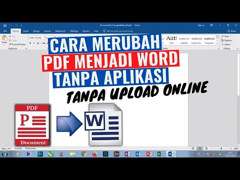 Cara Merubah PDF ke Word Tanpa Aplikasi || Tanpa Upload Online ||