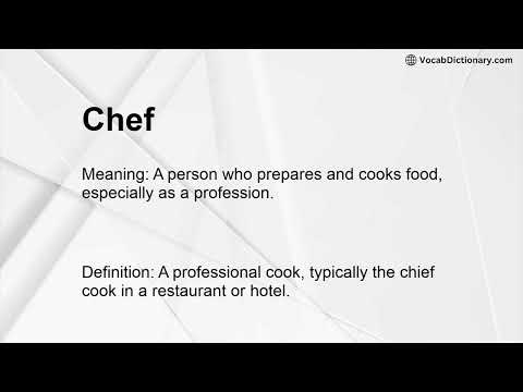 Chef Meaning