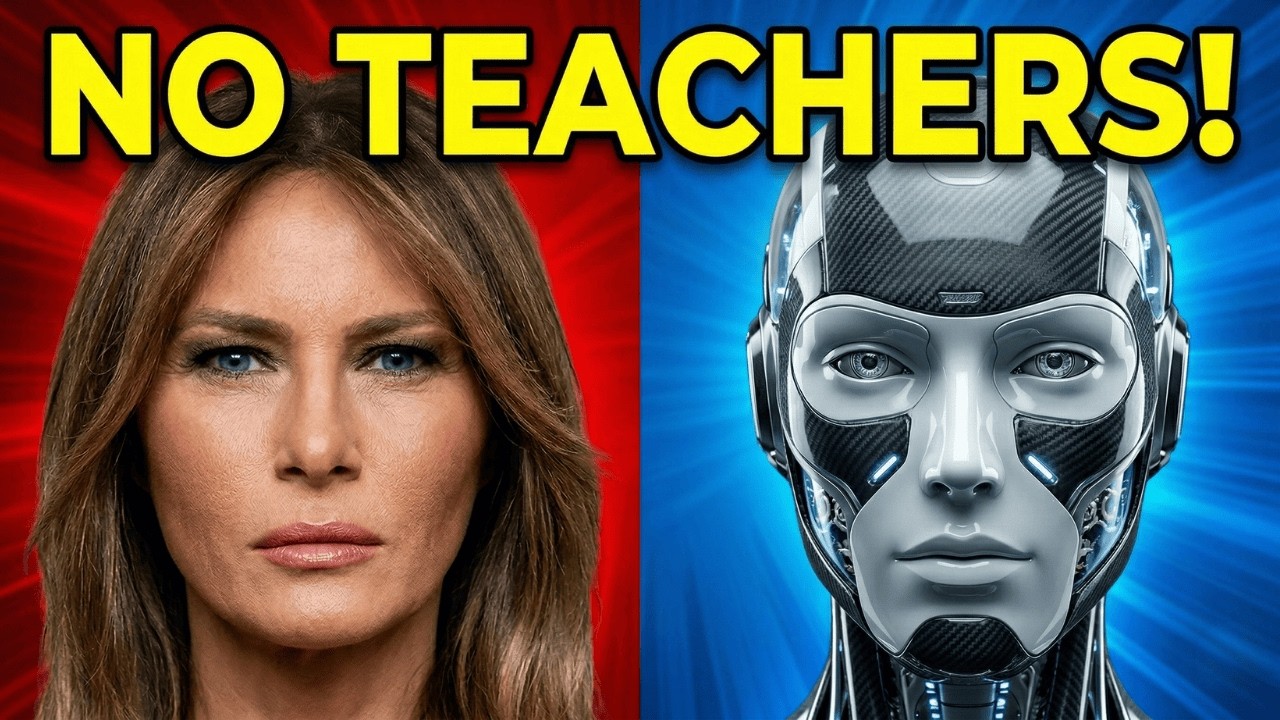 Melania Walked In With a $39 Billion Robot While America's Teachers Were Being Fired