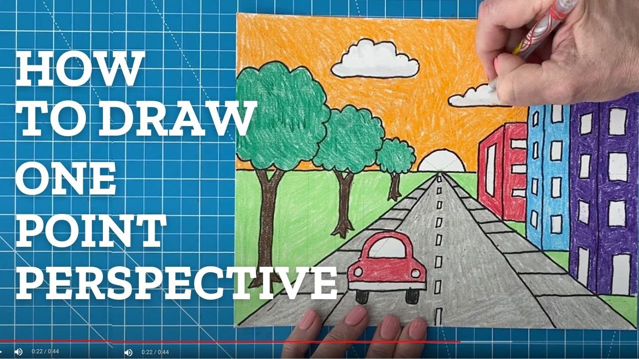 One Point Perspective Drawing: Easy Art Lesson for Kids