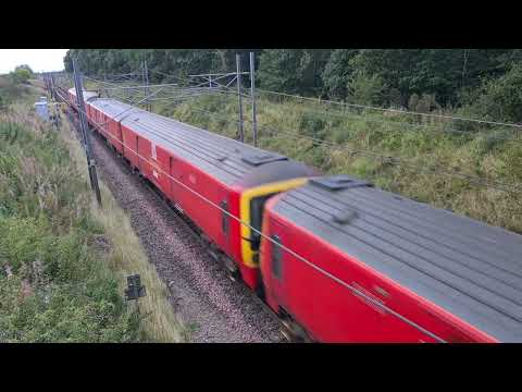 mail train draws away from Quintinshill Loops heading North, 5-9-24.