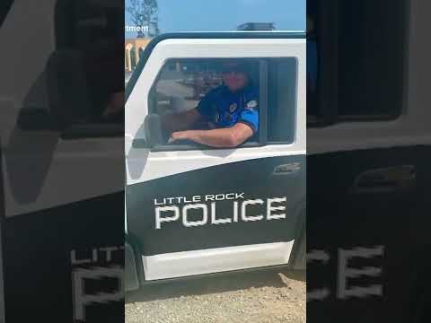 Tiny police car gets roasted