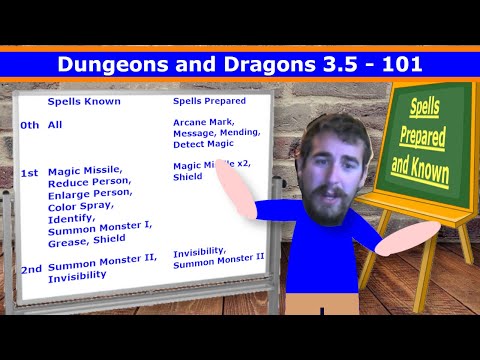 Spells - Prepared and Known (D&D 3.5 101)