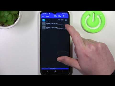 How to Pack Files into Archives on a SAMSUNG Galaxy F14 - RAR App