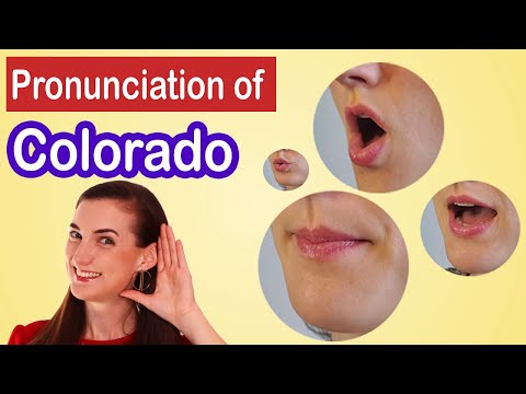 How to pronounce Colorado, American English Pronunciation Lesson