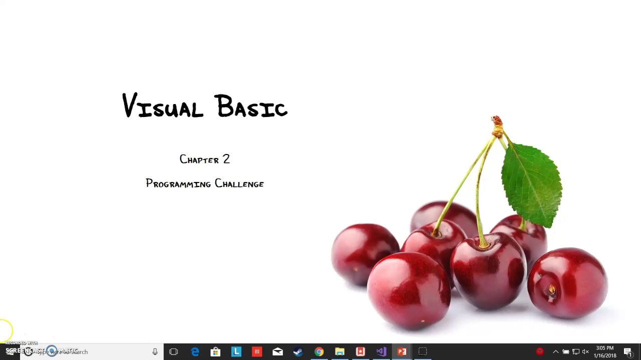 VB Program  Chapter 2