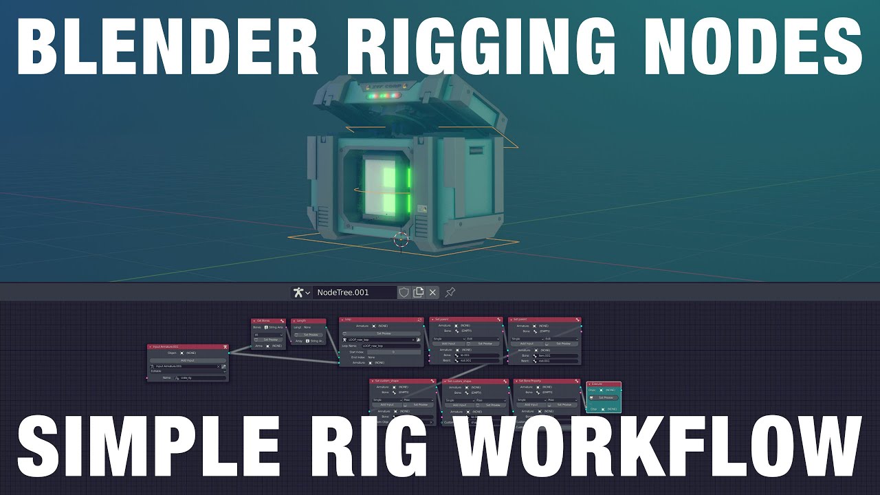 Simple Rig Example | Blender Rigging Nodes
