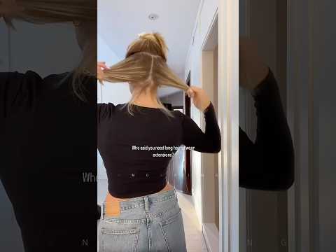 Hair extensions blending? So easy! #hairtok #hairstyle #hairtutorial #hairextensions #thinhair