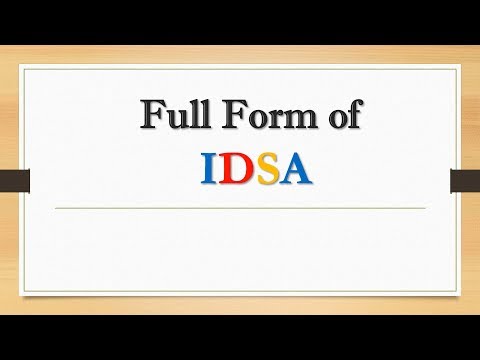 Full Form of IDSA || Did You Know?