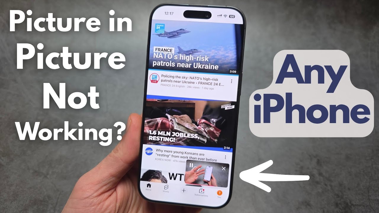 SOLVED - Picture in Picture Mode Not Working for YouTube App? How to Enable for Any iPhone