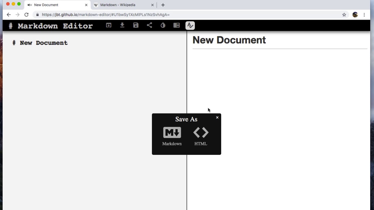 GitHub Pages: Working with a MarkDown Editor