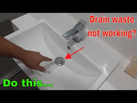 How to fix pop up drain waste plug