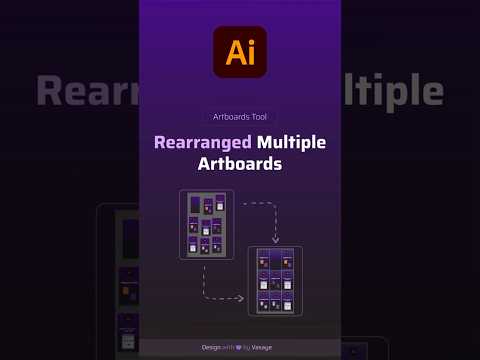 How to Rearrange Artboards in Illustrator | Adobe Illustrator Tips 2025