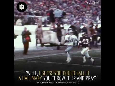 On this date in December 28, 1975 Roger Staubach threw the original Hail Mary #dallascowboys