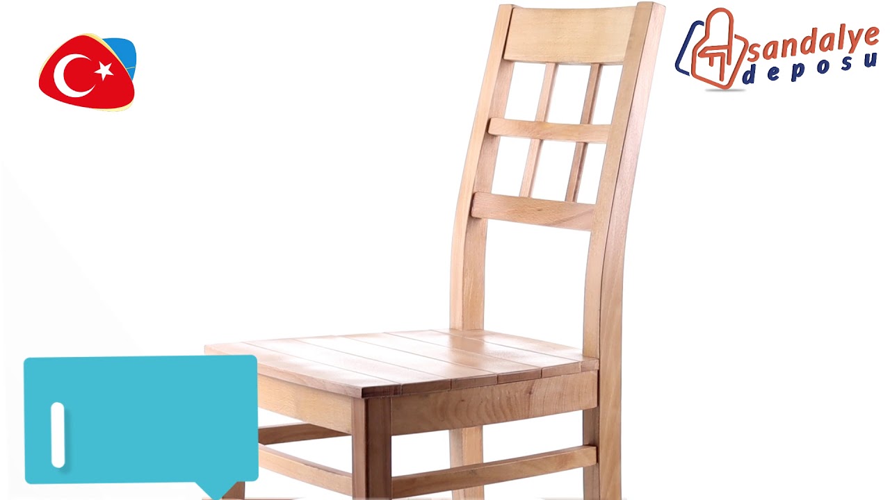 Ahşap Sandalye 54 Cilalı