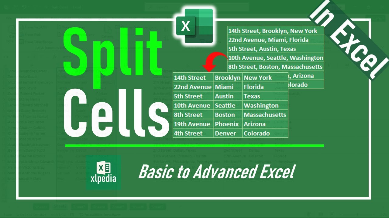 How to Split Cells in Excel | 7 Methods