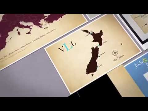 Cotton anniversary custom wedding maps for the traditional wedding anniversary gifts