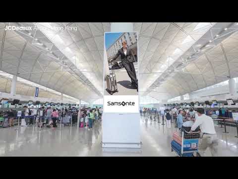 Hong Kong International Airport advertising - Samsonite