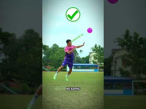 How to do HEADING ⚽️.#football #footballskills #soccer #heading #tutorialvideo #shorts