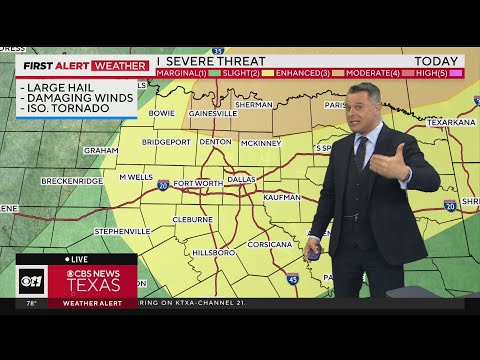 Severe thunderstorm warning for parts of Collin, Grayson & Fannin counties until 8:15 p.m.
