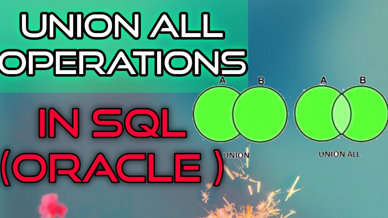 SQL tutorial 65 |UNION ALL OPERATOR/clause | union all Operation |union Operation in SQL (dbms)