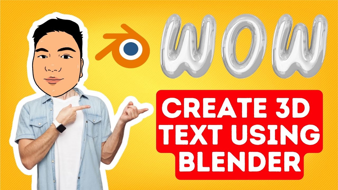 Easy 3D Text Blender Tutorial for Beginners | Create Stunning Text Effects