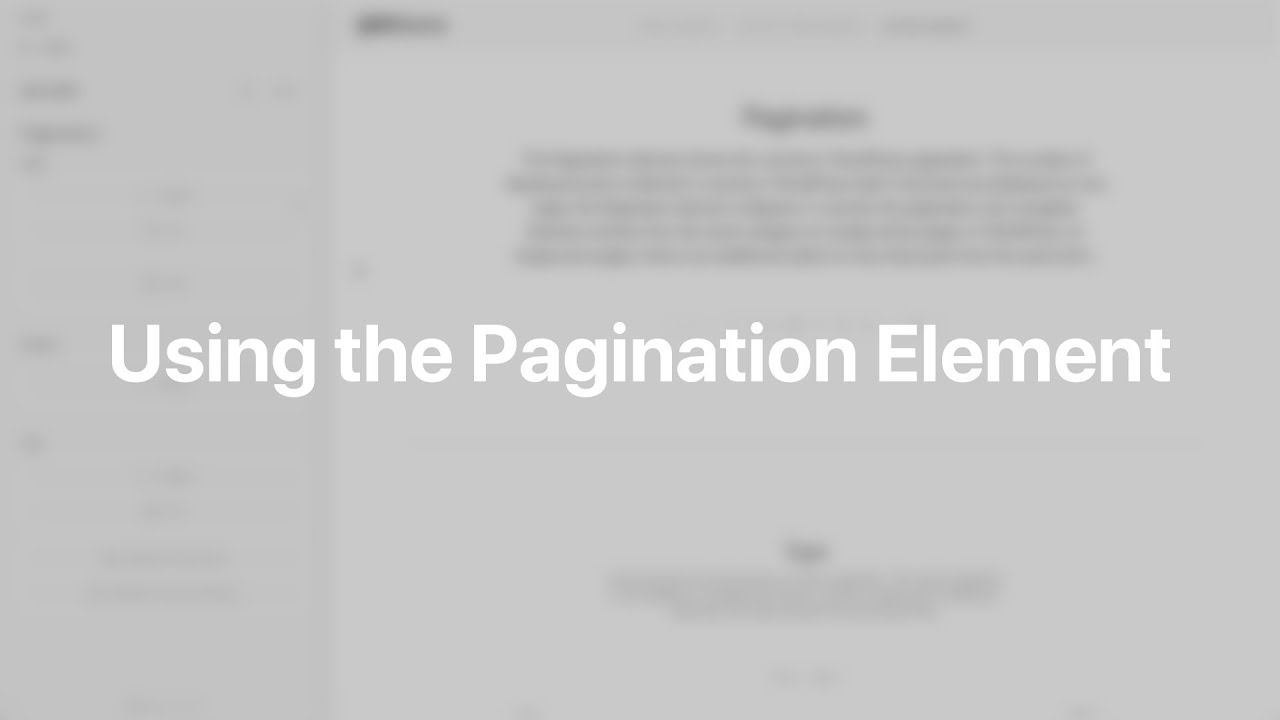 Using the Pagination Element | YOOtheme Documentation (Joomla)