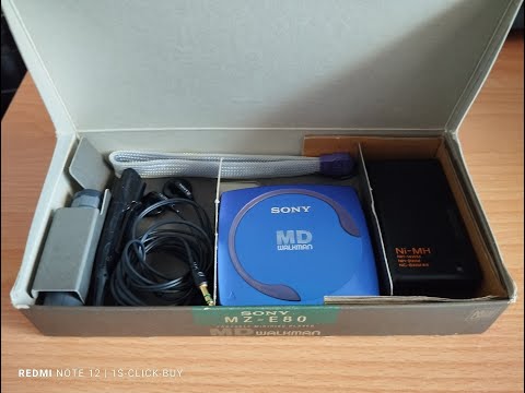 Sony Walkman Portable mini disc Player MZ- E80 Blue Confirmed | Reverb