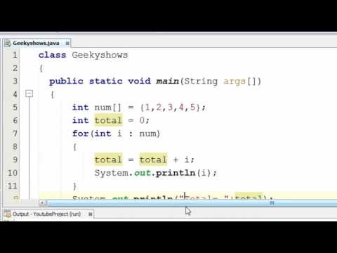 Learn 89 Enhanced for loop with One Dimensional Array in Java Programming Hindi - Mind Luster