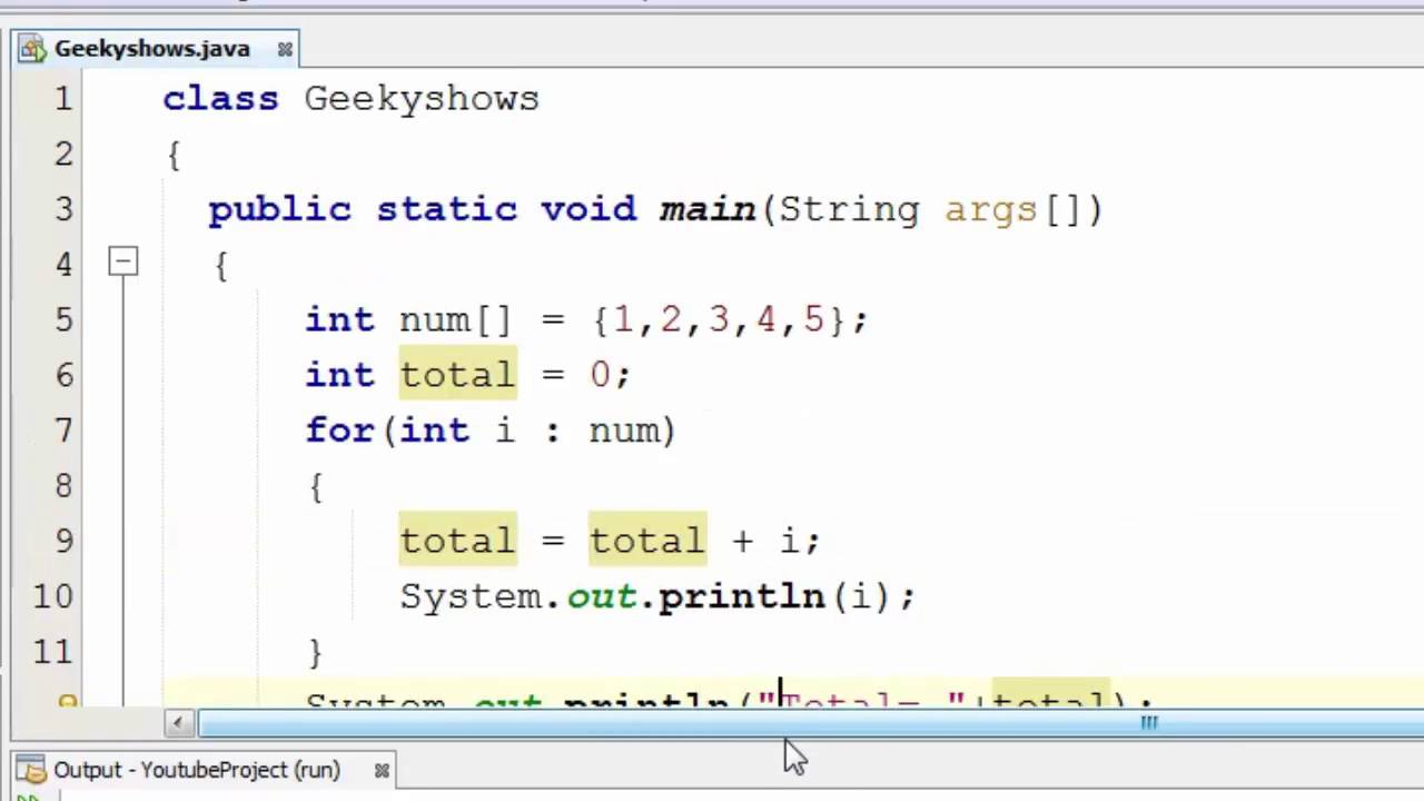 89. Enhanced for loop with One Dimensional Array in Java Programming (Hindi)