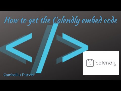 How to get the Calendly embed code