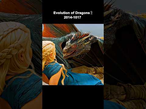 Evolution of daenerys dragons 🐉🔥 #shorts #gameofthrones